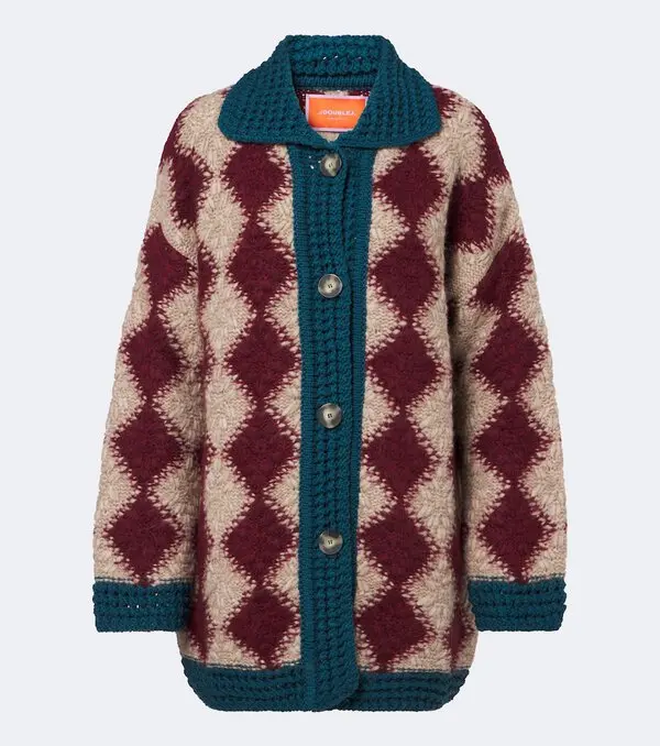 La DoubleJ Crochet Wool And Alpaca-blend Cardigan