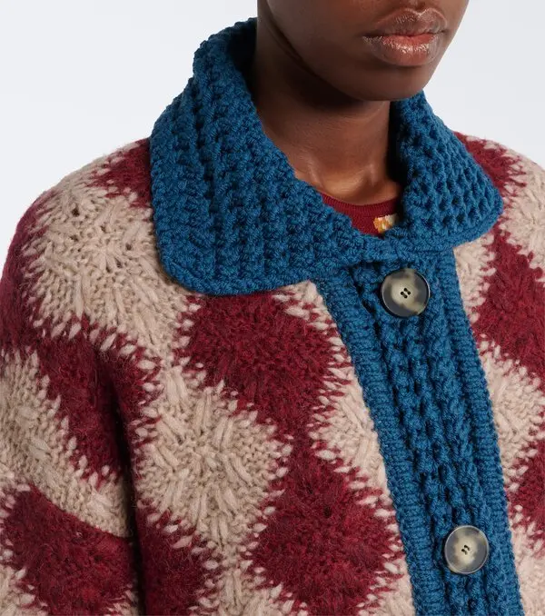La DoubleJ Crochet Wool And Alpaca-blend Cardigan