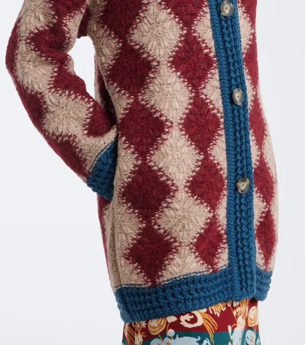 La DoubleJ Crochet Wool And Alpaca-blend Cardigan