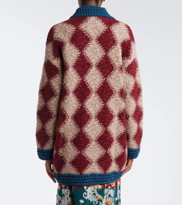 La DoubleJ Crochet Wool And Alpaca-blend Cardigan