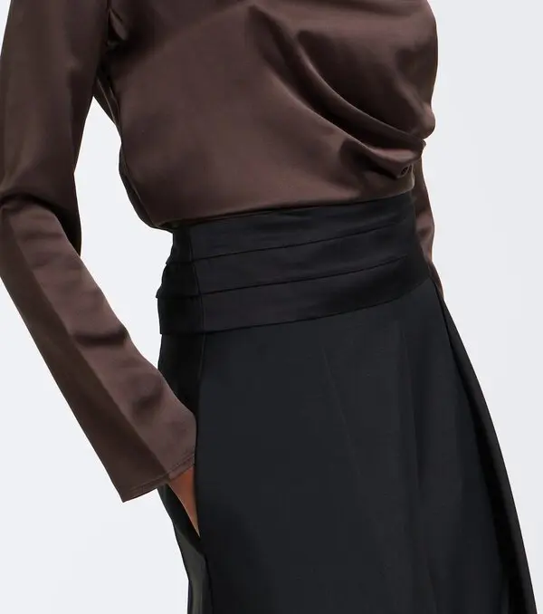 Loulou De Saison Anya Draped Satin Top