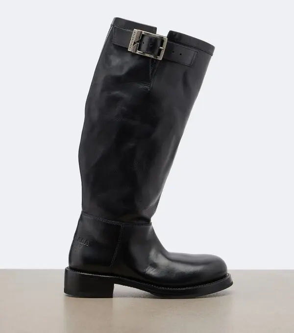 Balenciaga Leather Biker Boots