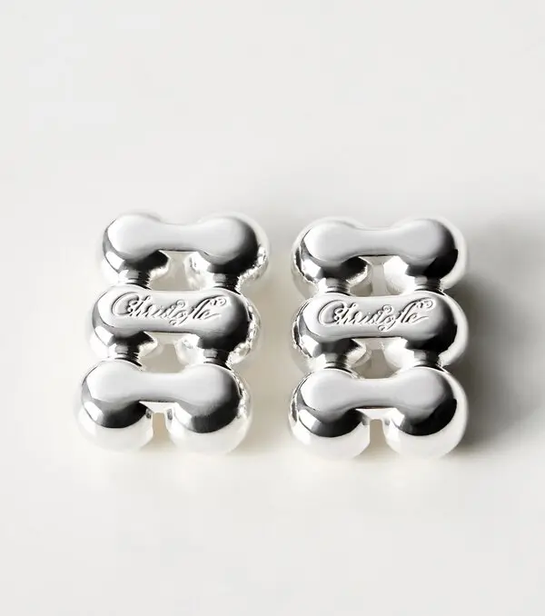 Christofle Perles Set Of 2 -plated Place Card Holders