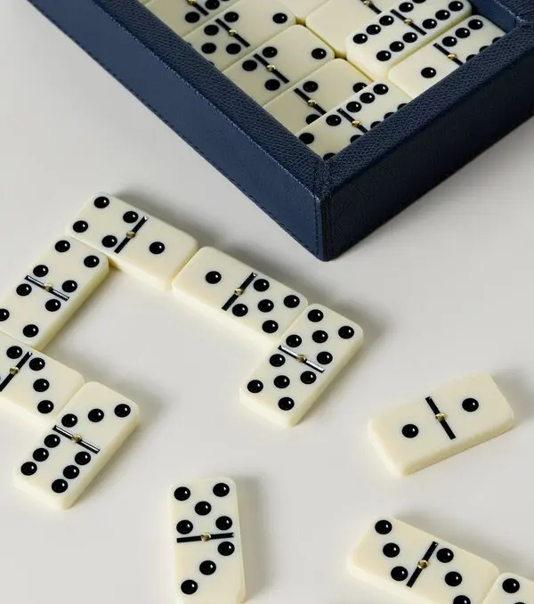 GIOBAGNARA Parma Leather Domino Set