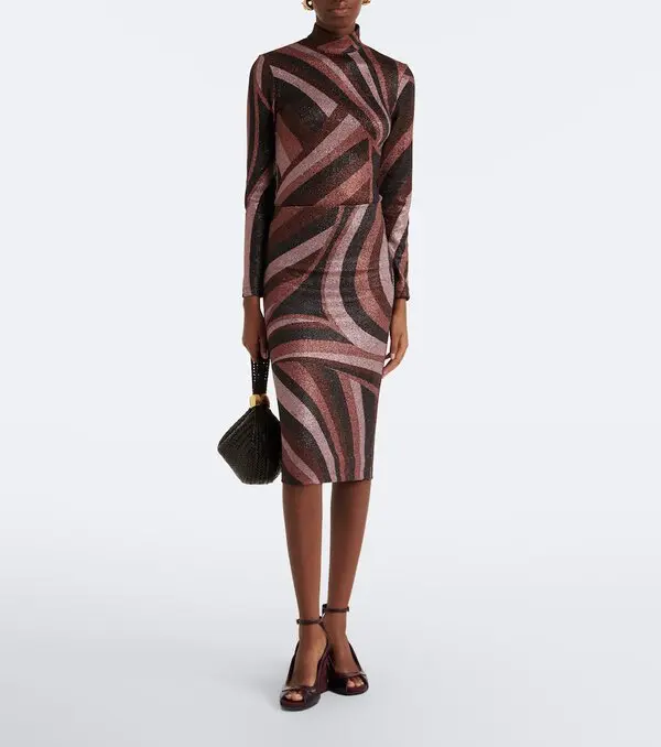 Emilio Pucci Iride Lurex® Jersey Pencil Skirt