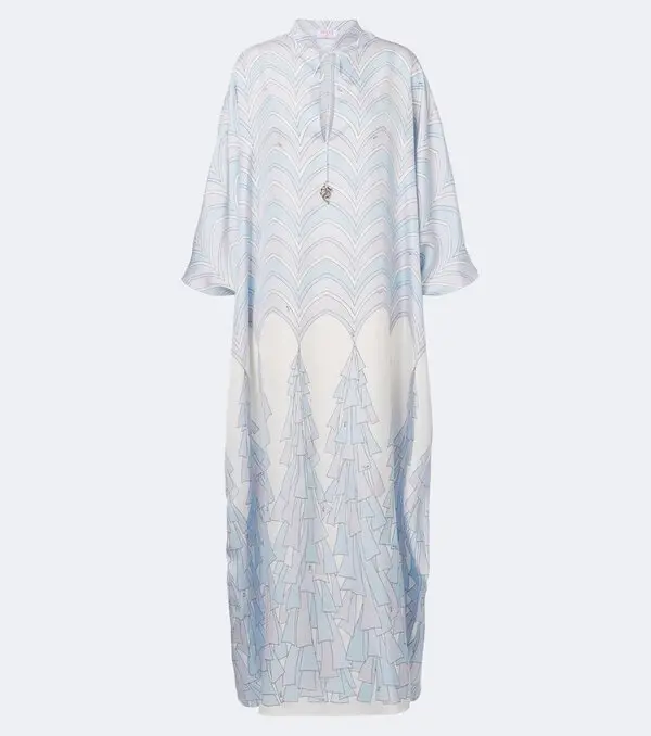 Emilio Pucci Baiadera Silk Twill Kaftan