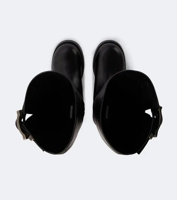 Balenciaga Motor Leather Knee-high Boots