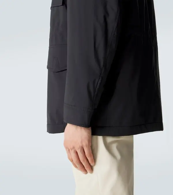Brioni Leather-trimmed Field Jacket