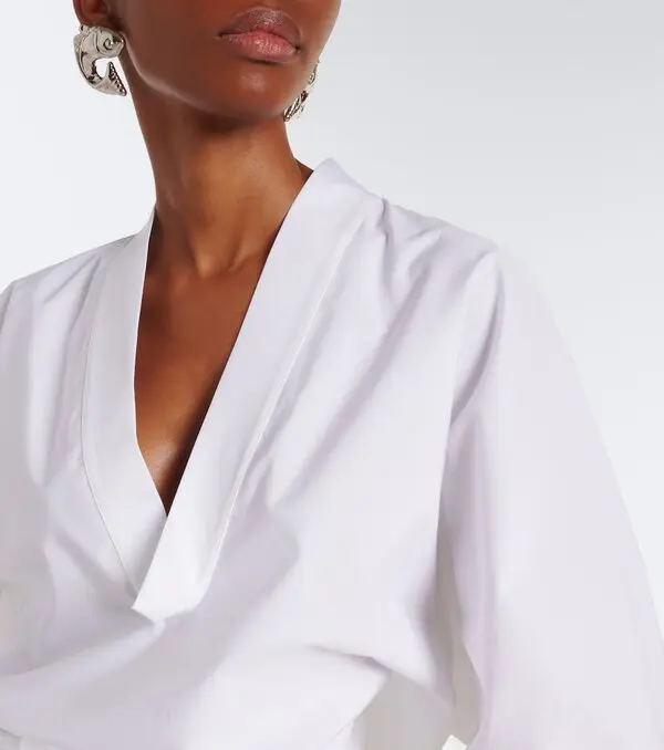 Jacquemus Colombe Cotton Poplin Blouse