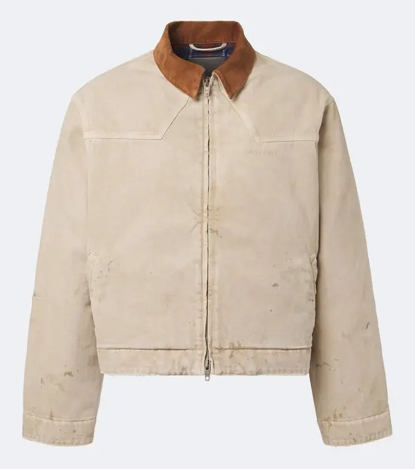 Balenciaga Corduroy-trimmed Cotton Jacket
