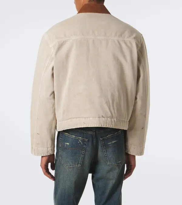 Balenciaga Corduroy-trimmed Cotton Jacket