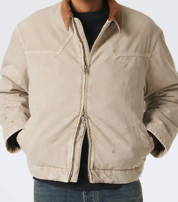 Balenciaga Corduroy-trimmed Cotton Jacket