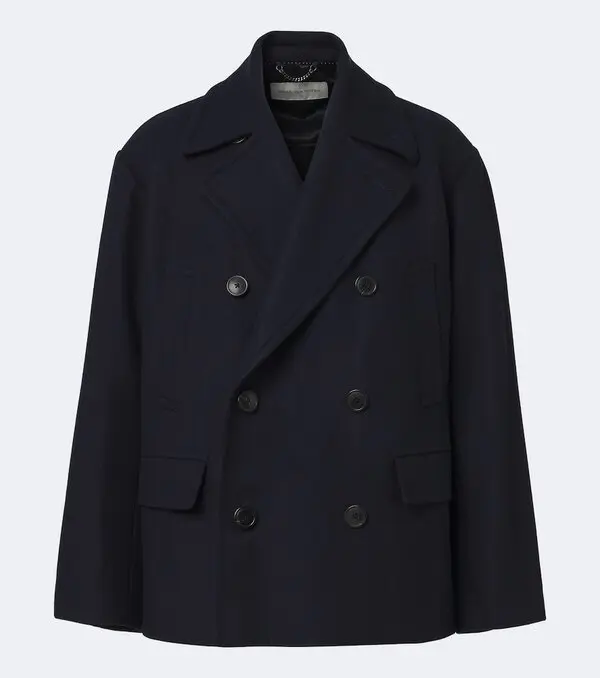 Dries Van Noten Double-breasted Wool-blend Jacket