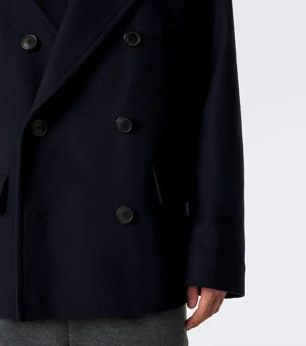 Dries Van Noten Double-breasted Wool-blend Jacket