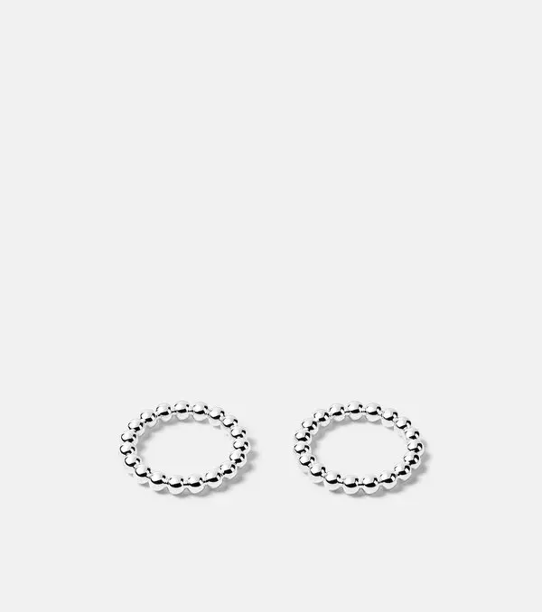 Christofle Perles Set Of 2 -plated Napkin Rings