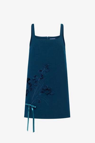 LEO LIN Mila Appliqué Mini Dress