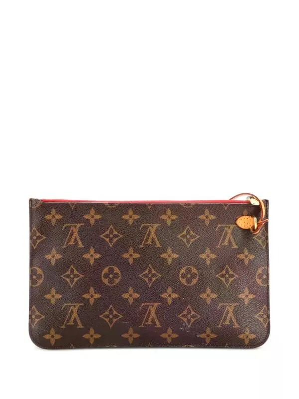 LOUIS VUITTON Neverfull Pochette Monogram Canvas Large Pouch