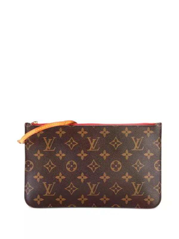 LOUIS VUITTON Neverfull Pochette Monogram Canvas Large Pouch