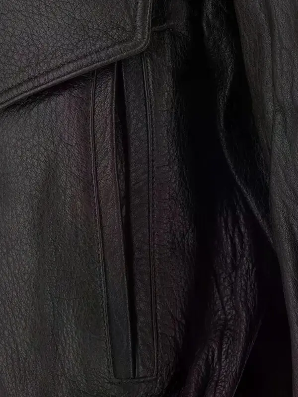 DUNST Leather Bomber Jacket