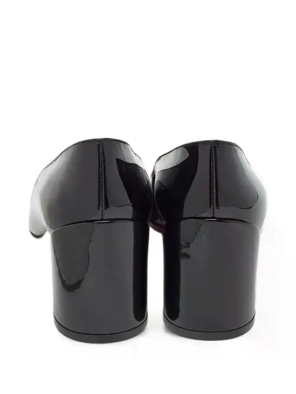 CHRISTIAN LOUBOUTIN Miss Sab Patent-leather Block-heel Pumps