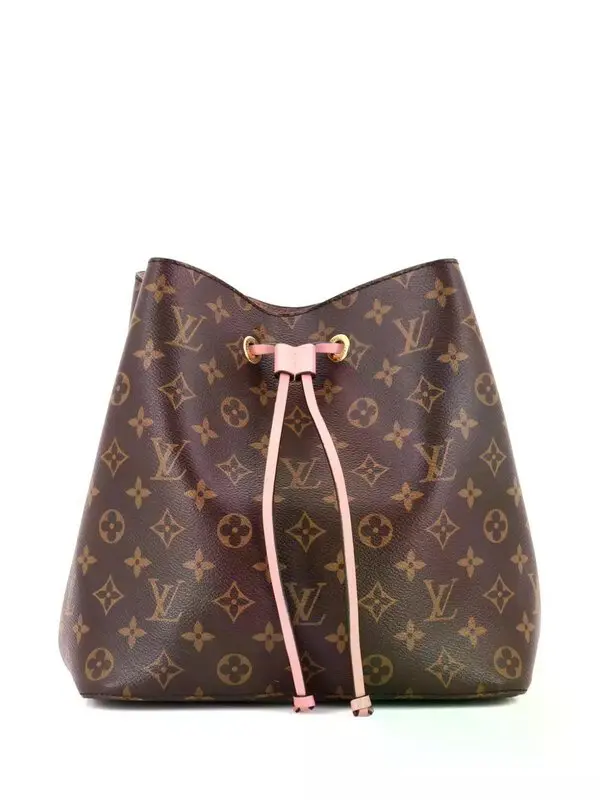 LOUIS VUITTON Neonoe Handbag Monogram Canvas With Leather Mm Bucket Bag - Pink