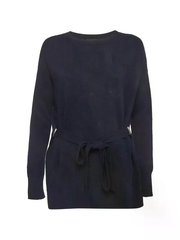 Theory Karenia Self-tie Belt Sweater
