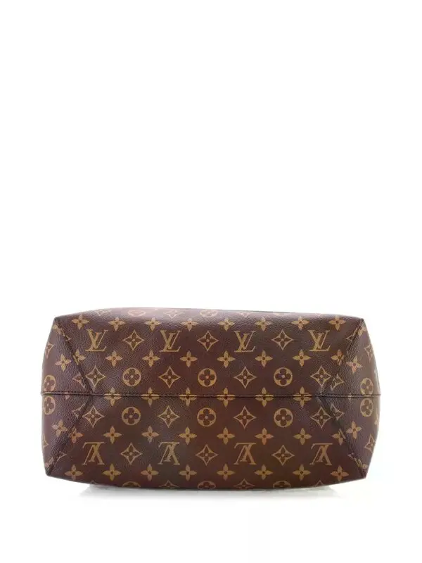 LOUIS VUITTON Flower Monogram Canvas With Leather Hobo Bag