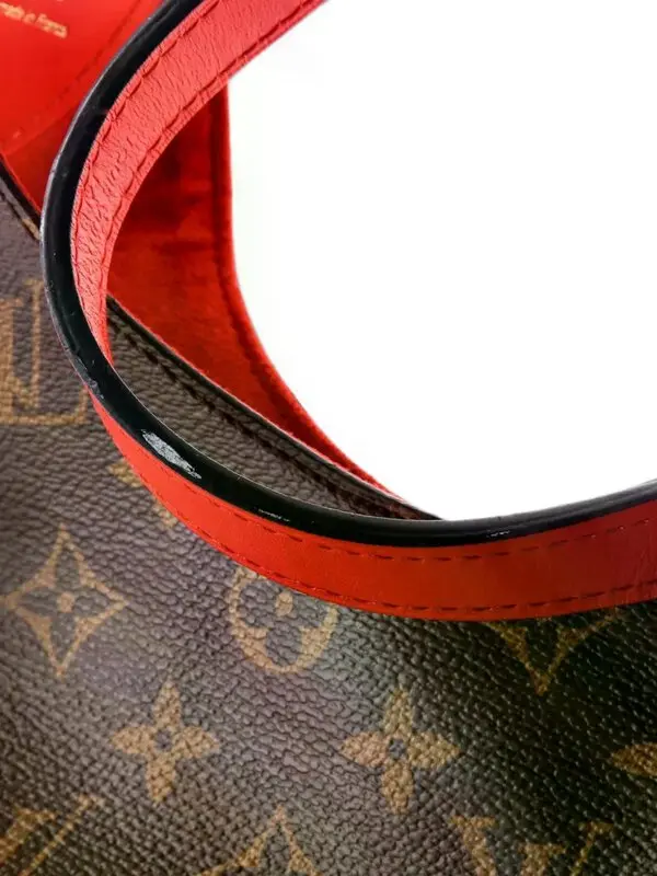 LOUIS VUITTON Flower Monogram Canvas With Leather Hobo Bag