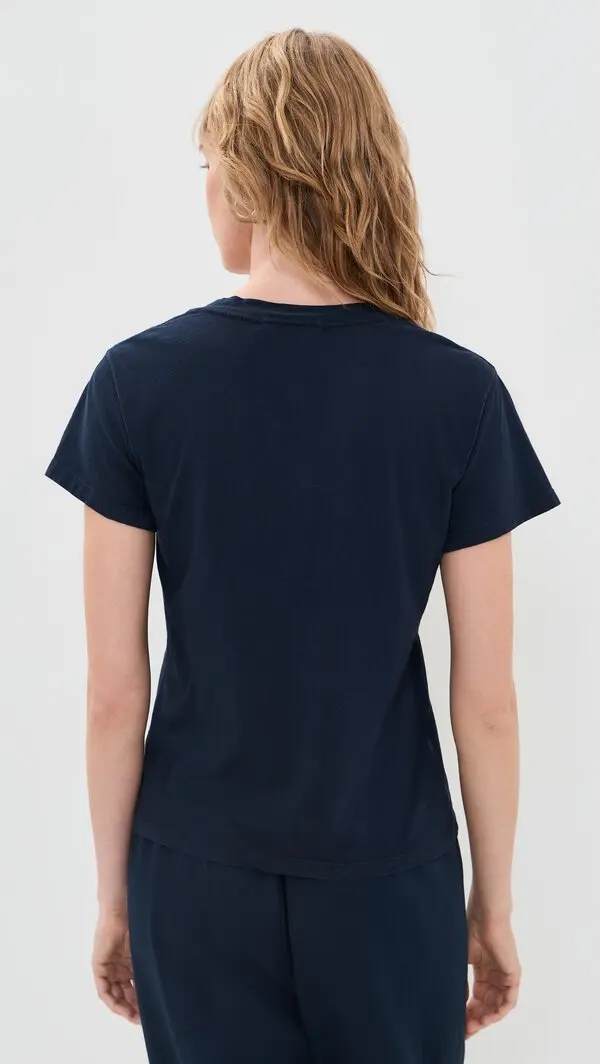 PERFECTWHITETEE Hendrix Cotton Boxy V Neck Tee