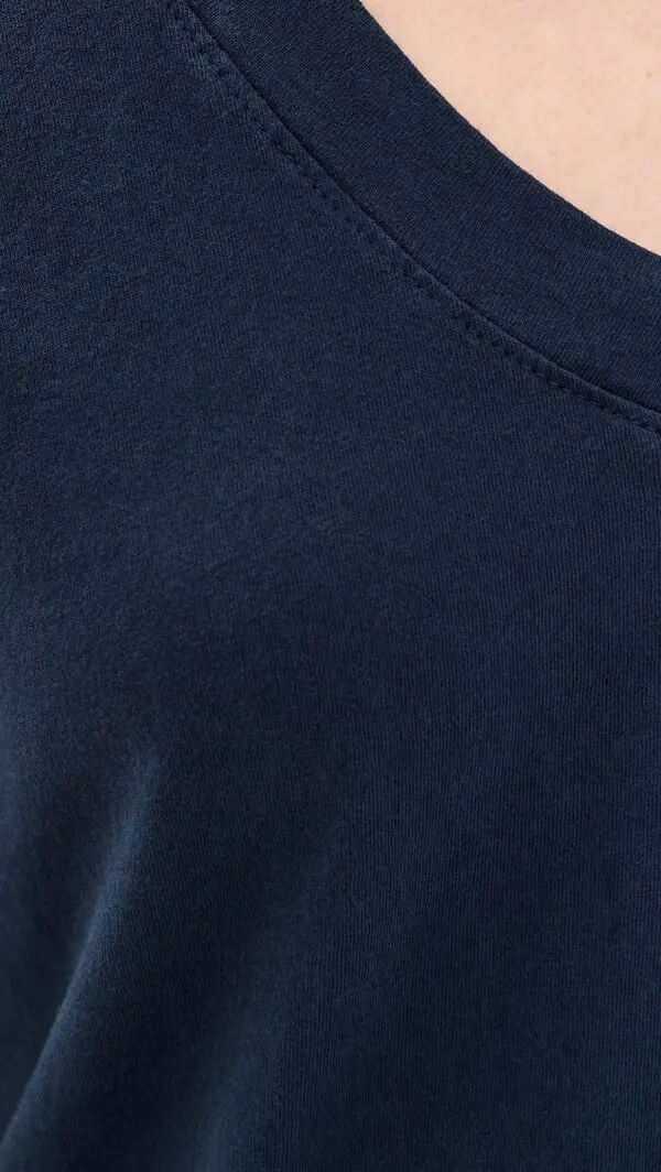 PERFECTWHITETEE Hendrix Cotton Boxy V Neck Tee