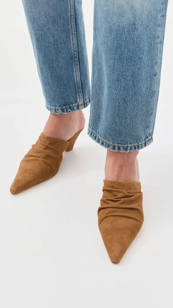 Cinq À Sept Sonia Curved Wedge Mules