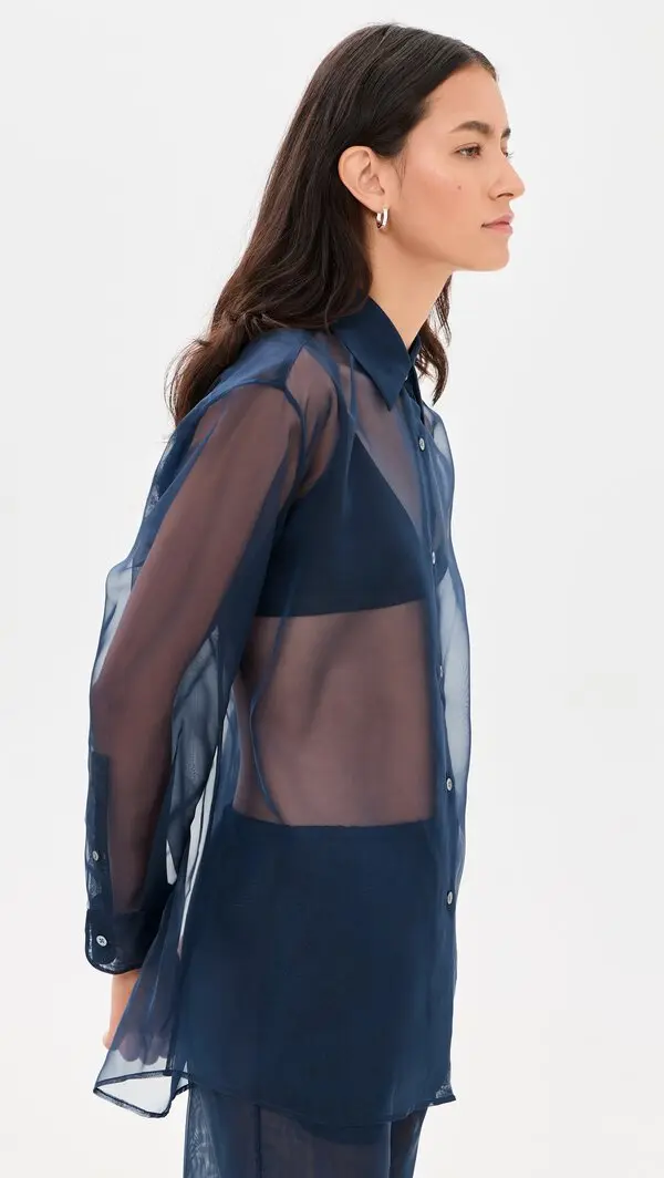 Renggli Organza Button Up Shirt