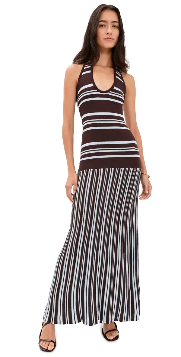 SEVEN WONDERS Suki Halter Maxi Dress