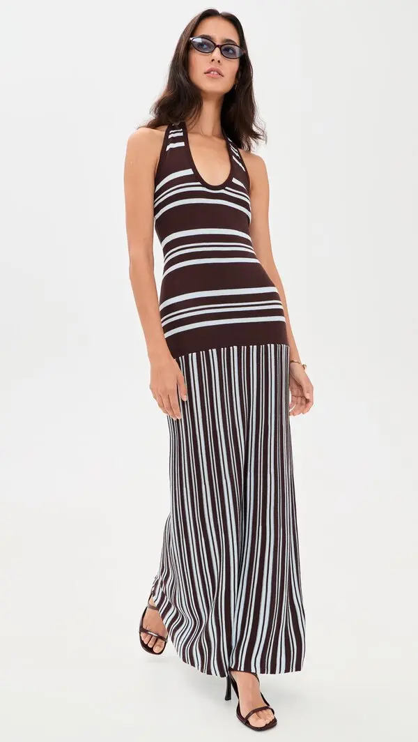 SEVEN WONDERS Suki Halter Maxi Dress