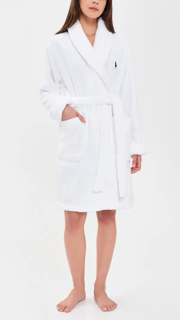 Polo Ralph Lauren Short Bear Printed Back Robe