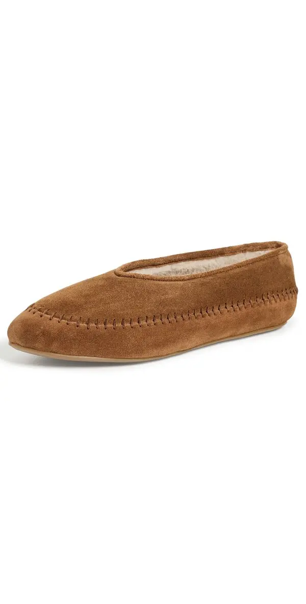 Jenni Kayne Shearling Bare Flats