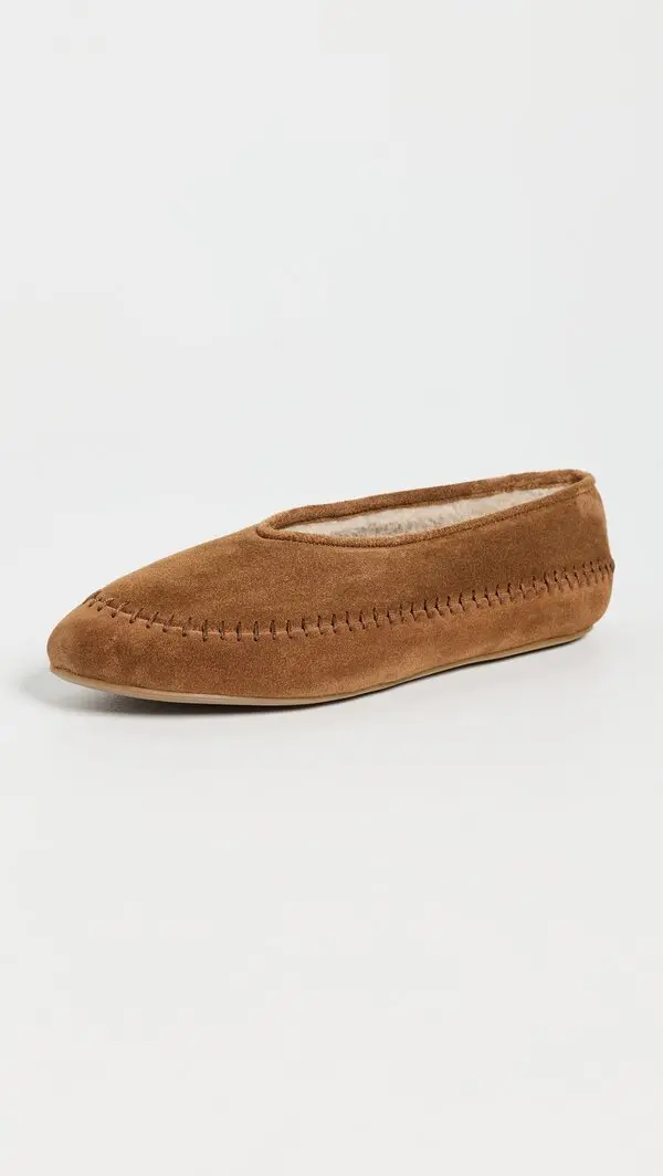 Jenni Kayne Shearling Bare Flats