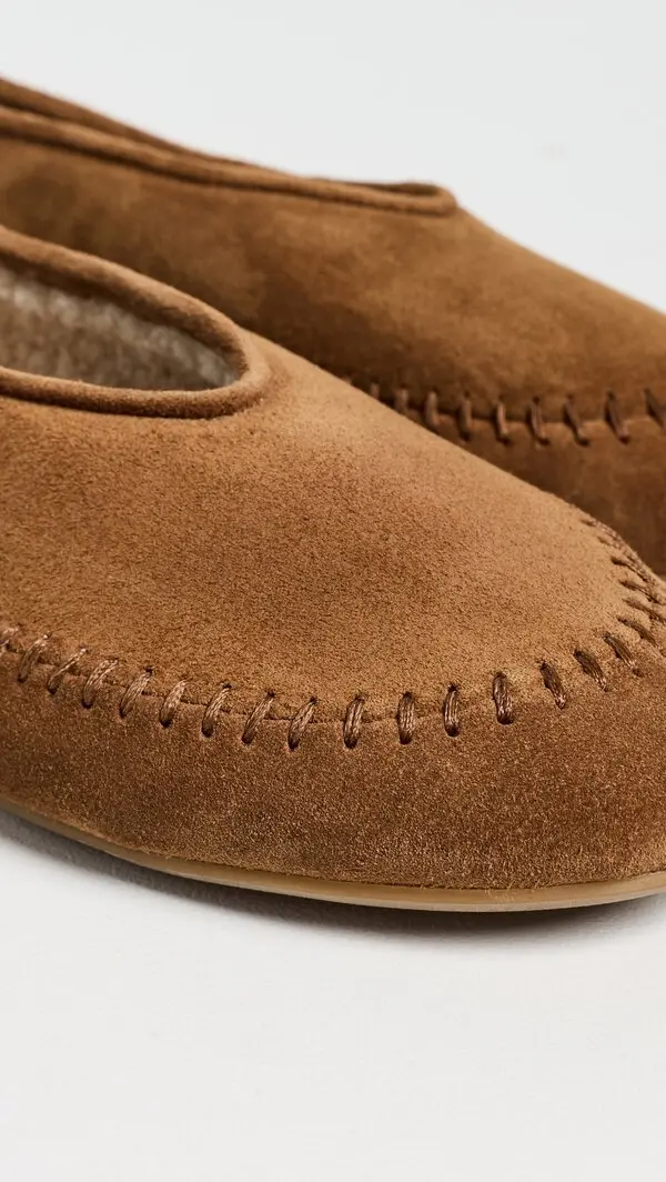 Jenni Kayne Shearling Bare Flats