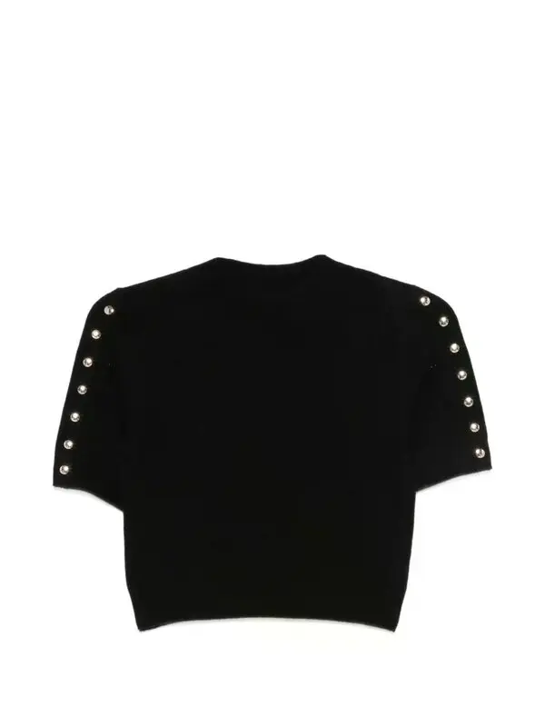 Sandro Button-embellished Crop Top