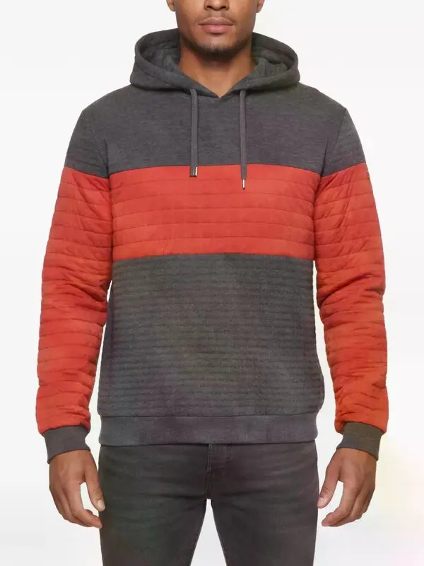 Dolce & Gabbana Quilted Cotton-knit Hoodie - Grey