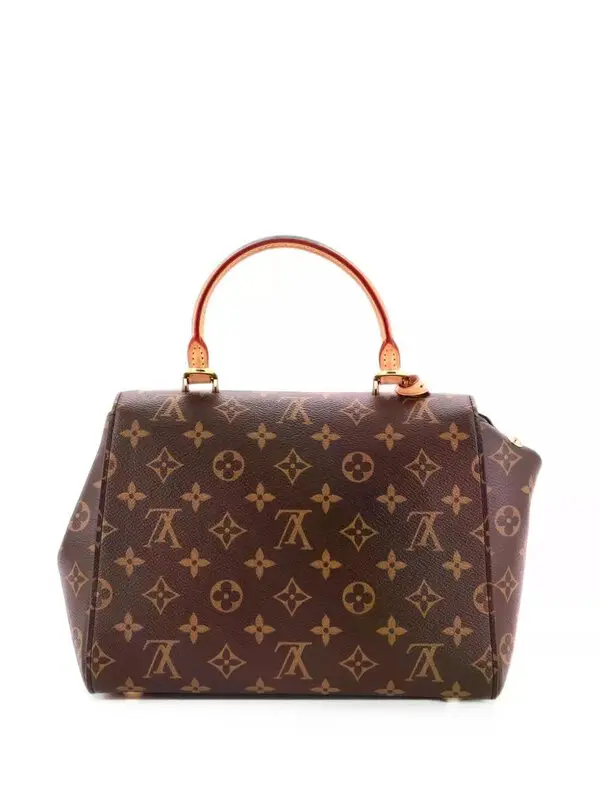 LOUIS VUITTON Cluny Top Handle Bag Monogram Canvas Bb Satchel - Brown