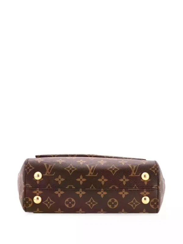 LOUIS VUITTON Cluny Top Handle Bag Monogram Canvas Bb Satchel - Brown