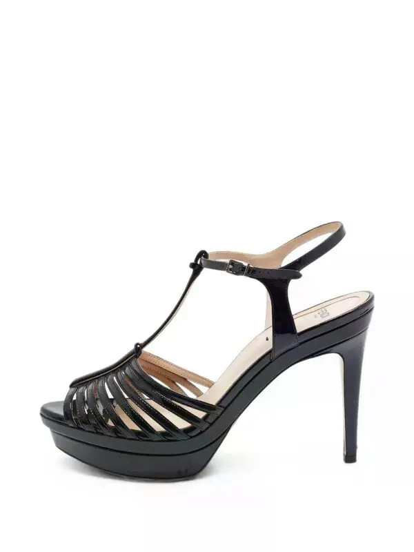 Fendi Strappy T-bar Heeled Sandals