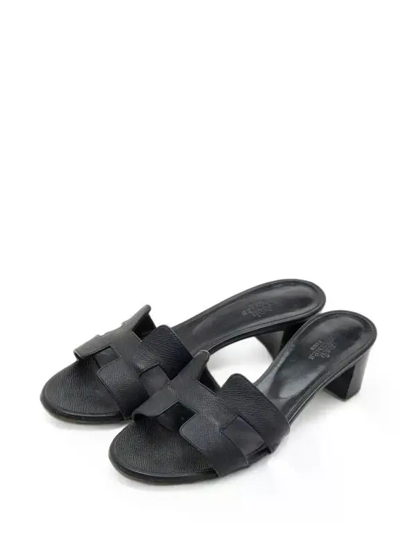 Hermès Oran H Cut-out Block-heel Sandals