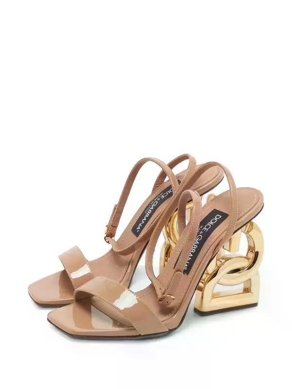 Dolce & Gabbana Keira Dg Logo-heel Sandals