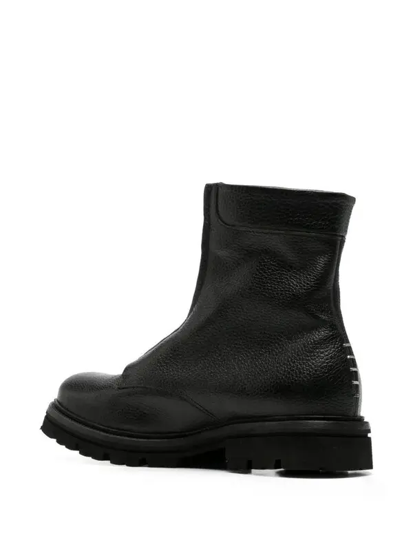 A.S.98 Front-zip Leather Boots