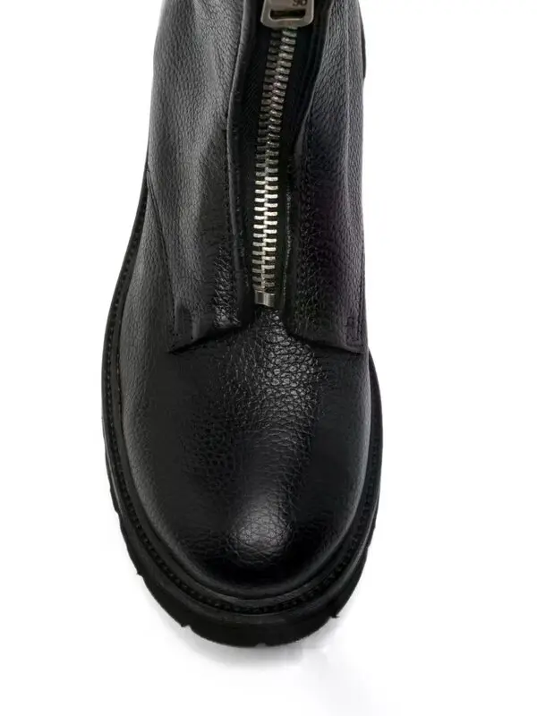 A.S.98 Front-zip Leather Boots
