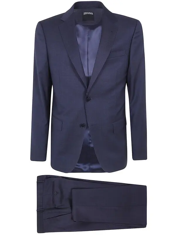 Zegna Suit Regular "z Luxury Tailoring - Blue