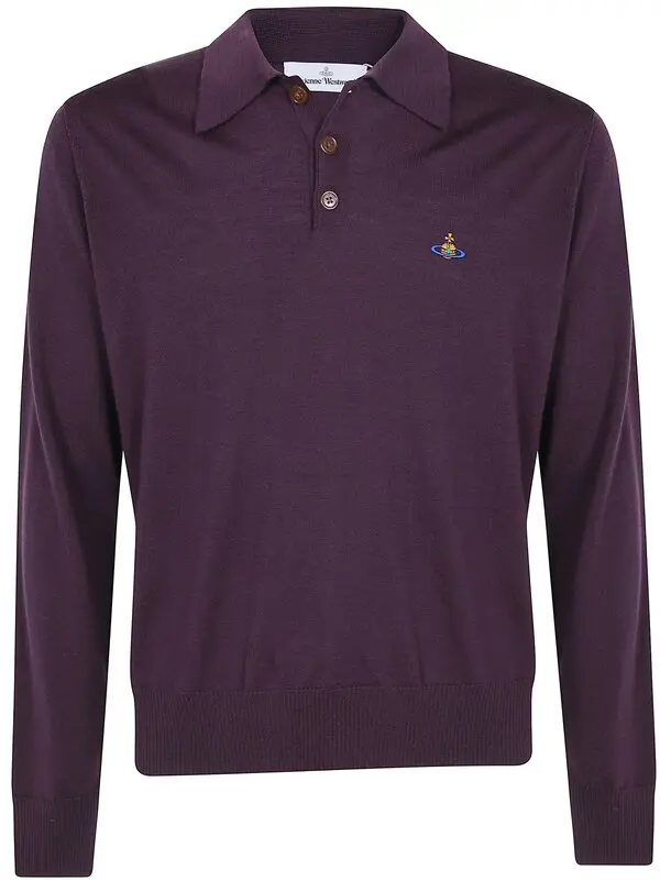 VIVIENNE WESTWOOD Long Sleeve Polo "mark