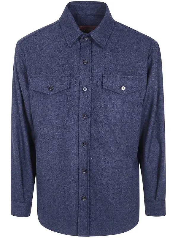 CRUNA Overshirt With Buttoned Chest Patch Pockets "osaka